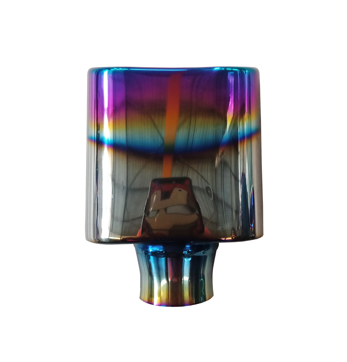 Car's Exhaust Pipe coated with Rainbow Color - PVD Coating
